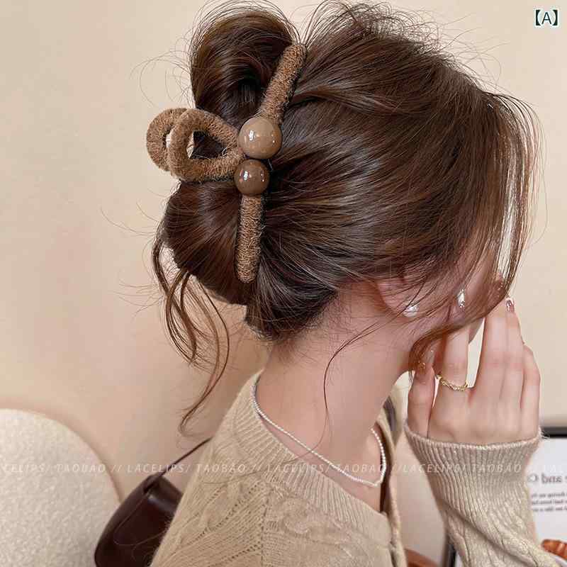 ・カテゴリ: ヘアアクセサリー・スタイル: 簡約・スタイル分類: 文艺復古・処理: 手工・分類: 抓夹・素材: 毛線・流行要素: 線条・流行要素分類: 幾何・対象: 女式