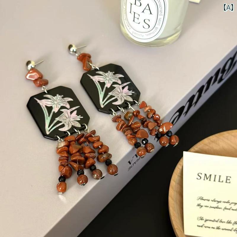 ・素材: 人造水晶・形状: 幾何型・加工: 純手工・カラー展開: A款,B款・流行要素: 円形・スタイル: 個性風潮・カテゴリ: 耳飾・対象: 女式