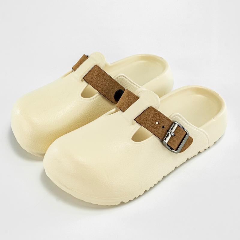 ・カテゴリ: 漁夫鞋・スタイル: 休闲・主な素材: EVA・皮質特徴: 磨砂・柄: 純色・カラー展開: 黒色、米白色、深カーキ色・サイズ展開: 36-37、38-39、40-41・ヒール高さ: 平底・トゥ形状: 丸トゥ・カフ高さ: 低カフ・...