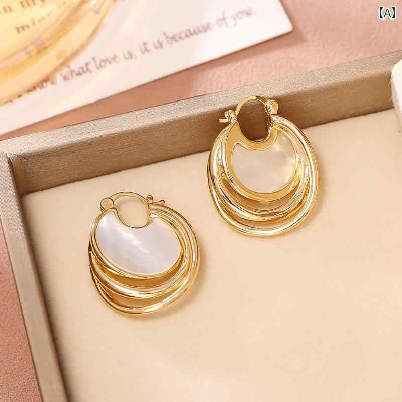 ・カテゴリ: 耳飾・スタイル: 個性・主な素材: 銅・加工: 精工・形状: 幾何型・耳針: S925銀針・メッキ: 真金電镀・流行要素: 不規則