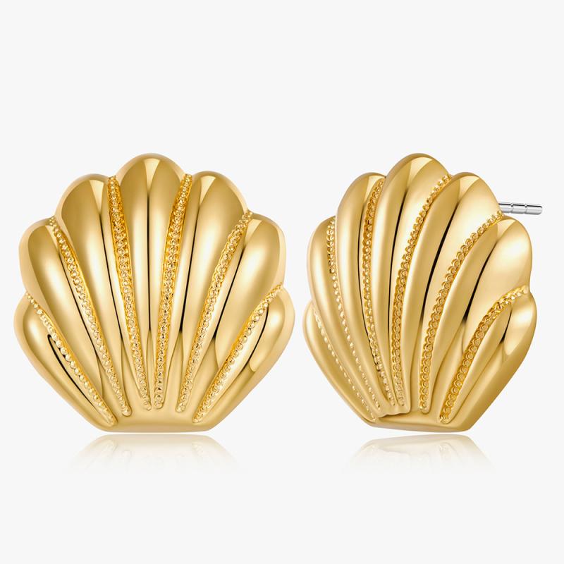 ・素材: 銅・加工: 電鍍・形状: 幾何型・流行要素: 貝殻・スタイル: ファッション通勤・カテゴリ: 耳飾・対象: 女性