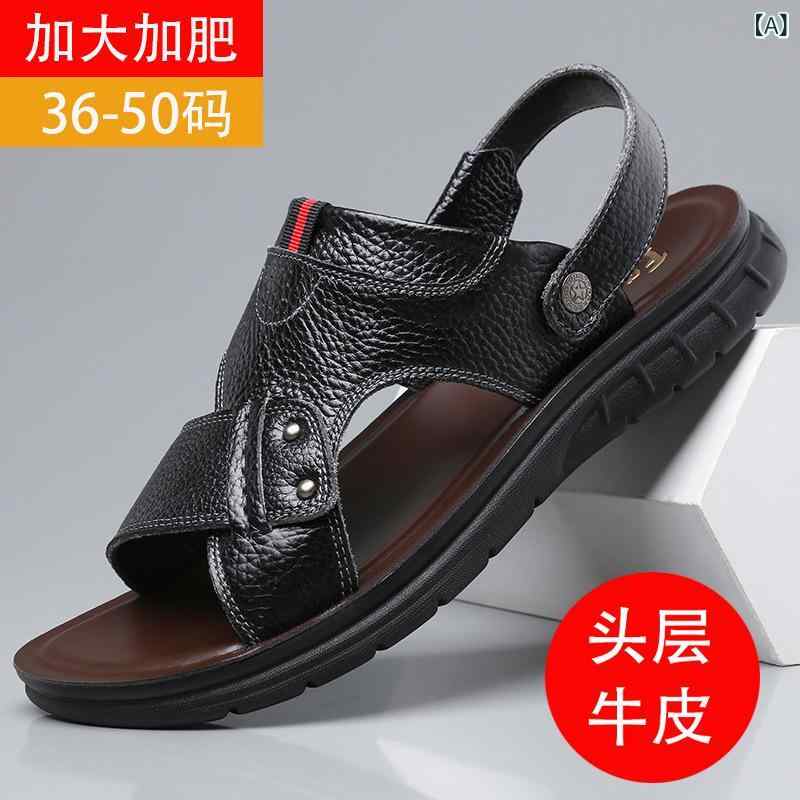 ・スタイル: 休闲・機能: 透気、防滑・款式: 露趾・色: 黒、茶・サイズ展開: 36、37、38、39、40、41、42、43、44、45、46、47、48、49、50・閉合方式: 松緊帯・適用性別: 男・製品カテゴリ: 涼鞋・適用年齢層...