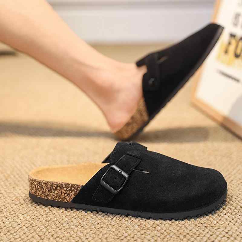 ・カテゴリ: 凉鞋・スタイル: 休闲・主な素材: 人造革・内側素材: 布・ソール素材: 木底・機能: 増高,透气・デザイン: 包头・着用方法: 套筒/套鞋・カラー展開: 棕色,黒色・サイズ展開: 36,37,38,39,40,41,42,4...