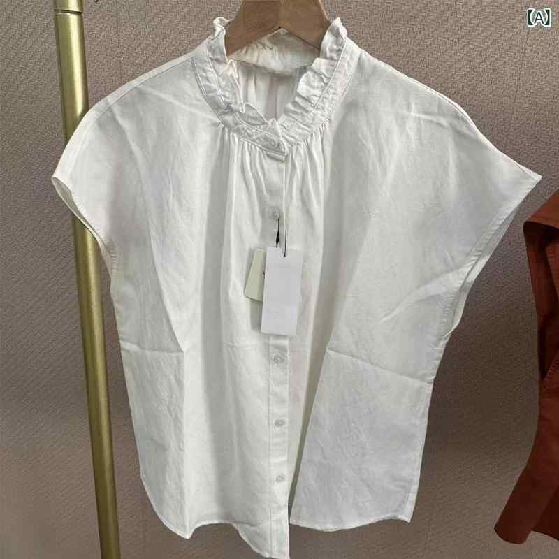 ・カテゴリ: シャツ・スタイル: 休闲・主な素材: 麻30-50%・柄: 3D・袖丈: 短袖・衣長: 普通(50-65cm)・ネックライン: 立领・袖型: 常规袖・カラー展開: 乳白色、純黒色、橙紅色、黒白格子・サイズ展開: S、M、L、XL