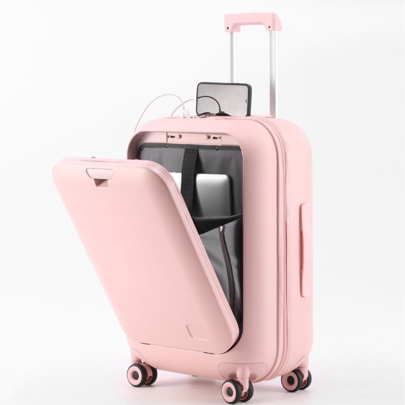 ・性別: 女・素材: ABS+PC・開閉方式: 拉链・機能: USBインターフェース、防水、防盗、拡張可能・パターン: 単色・内張り素材: ポリエステル・カラー展開: 乳白色、ピンク、ライトグリーン、レモンイエロー、水色、紫・サイズ展開: ...