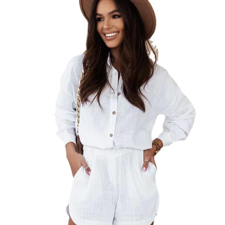 ・カテゴリ: 休闲套装・スタイル: 通勤風・主な素材: ポリエステル70%-80%・パンツ丈: ショートパンツ・袖丈: 長袖・袖型: 通常袖・柄: ジオメトリックパターン・カラー展開: 緑赤、赤紫、緑紫、白、青、黄、赤・サイズ展開: S、M...