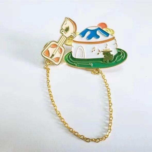 ・素材: 合金・加工方法: 電鍍・スタイル: カートゥーン、清新甜美・対象: 女性用・種類: 胸針・流行要素: 吉祥パターン・機能: 装飾