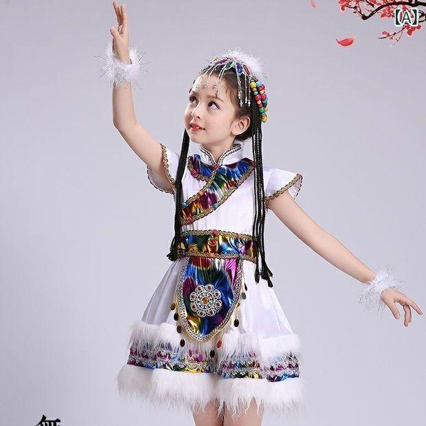 ・カテゴリ: 民族舞衣・対象: 女性・素材: 雪ニール・主素材: 綿30%以下・カラー展開: 白色短袖、玫红色短袖、黄色短袖、天藍色短袖、白色長袖、玫红色長袖、黄色長袖、天藍色長袖・サイズ展開: 110、120、130、140、150、16...