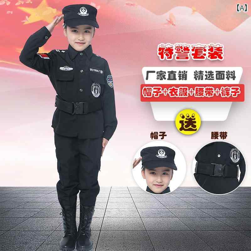 ・主な素材: 綿100%・スタイル: 警察服・要素: スポーツ、チェック、可愛い・カラー展開: 特警長款男女通穿、特警短款男女通穿・サイズ展開: 100cm、110cm、120cm、130cm、140cm、150cm、160cm・対象年齢:...
