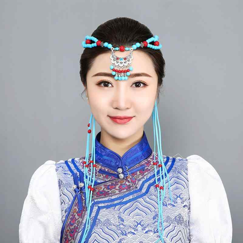・スタイル: 民族風・素材: 串珠・性別: 女式・形状: 水滴形・柄: 流蘇,月亮・カラー展開: ブルー,レッド