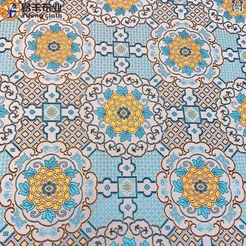 ・主な素材: ナイロン・密度: 高密度・幅: 75cm・重量: 180g/m²・染色加工: 染色・具体用途: パンツ、鞄、ワンピース、ファッション、ステージ衣装、テーブルクロス・花型加工: 大型刺繍・プリントスタイル: 細密プリント・流行要...