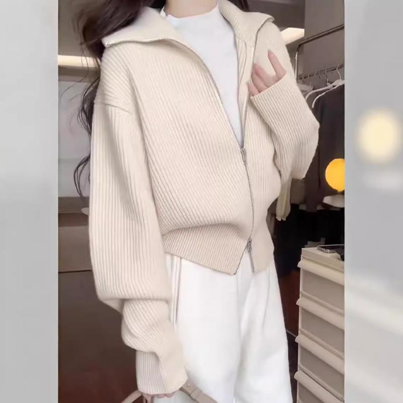 ・カテゴリ: 毛衣・スタイル: 清新甜美、温柔风、舒适休闲・主な素材: 绵羊绒30-50%、腈纶50-70%・柄: 純色・厚さ: 中厚・組み合わせ: 単品・デザイン: 開衫・版型: ゆったり・袖型: 標準・ネックライン: スタンドカラー・袖...
