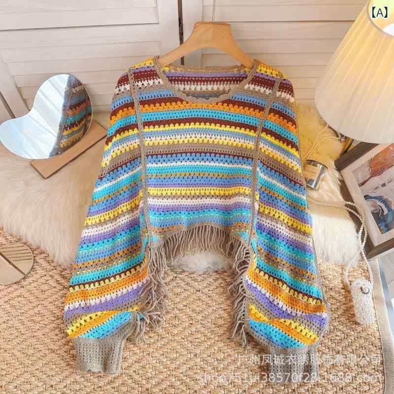 ・カテゴリ: 毛衣・主な素材: 綿・柄: 3D効果・版型: 不規則型・袖型: 蝙蝠袖・ネックライン: 丸首・袖丈: 九分袖・流行要素: 3D立体柄・衣長: 短め（40cm超～50cm以下）・カラー展開: ブラウン、ホワイト、アプリコット・サ...