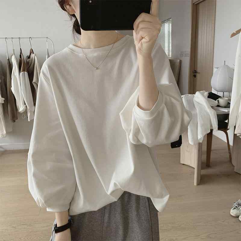 ・カテゴリ: Tシャツ・主な素材: 綿・柄: 3D効果・袖丈: 七分袖・袖型: 灯籠袖・スタイル: 都市風・フィット感: ワイド・カラー展開: ホワイト、ブラック・サイズ展開: M、L、XL、2XL