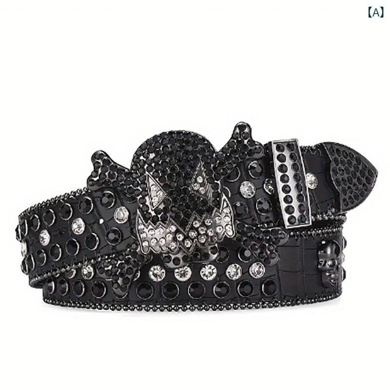 ・素材: 仿皮・バックル素材: 合金・留め具: 針金式・流行要素: 骷髅頭・カラー展開: ブラック、赤、宝藍、白、緋色、天藍・幅: 普通款(2-4cm)・長さ: 105cm,110cm,115cm,120cm・サイズ展開: 105-120・...
