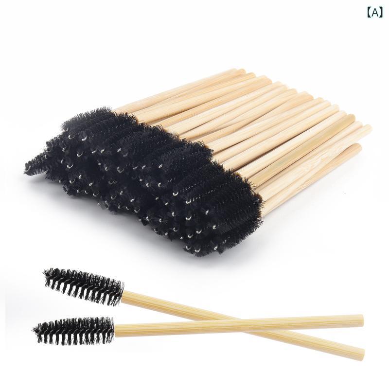 ・カテゴリ: 睫毛ブラシ・カラー展開: ブラック、ピンク、ライトパープル、ブルー、パープルレッド、イエロー、ホワイト、グリーン、ブラウン・数量: 50本/パック・サイズ: 10.5cm・対象: 一般向け