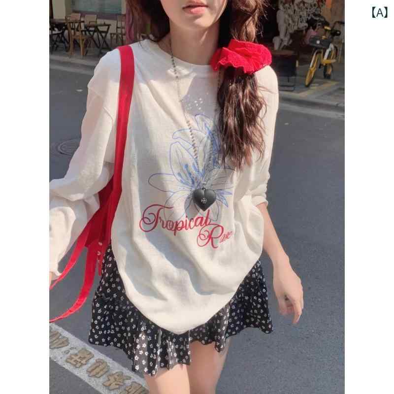 ・カテゴリ: Tシャツ・スタイル: 通勤風・主な素材: ポリエステル・柄: 無地・袖丈: 長袖・デザイン: ワイドシルエット・衣丈: ミディアムロング・ネックライン: クルーネック・袖型: スタンダード・流行要素: 3Dプリント・カラー展開...