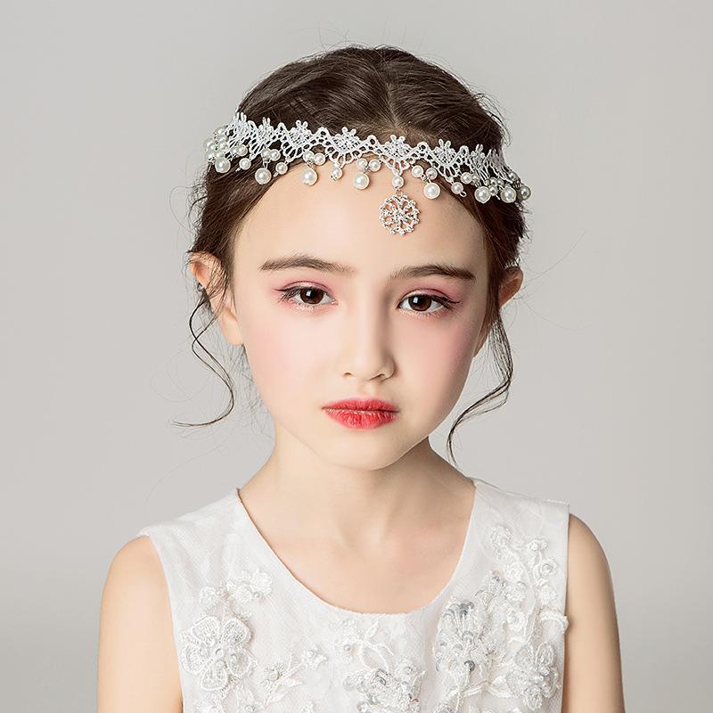 ・カテゴリ: 頭飾・スタイル: 民族風・素材: 珍珠・種類: 発箍、発帯・対象: 子供・形状: 王冠・カラー: 白色・流行要素: 珍珠