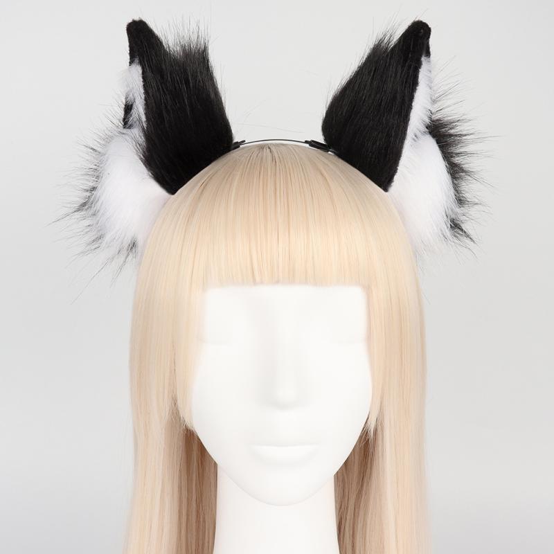 ・カテゴリ: 頭飾・スタイル: オリジナルデザイン・主な素材: 布・流行要素: 猫、狐狸・カラー展開: 白色、黒白、灰黒、草黄・対象: 男女