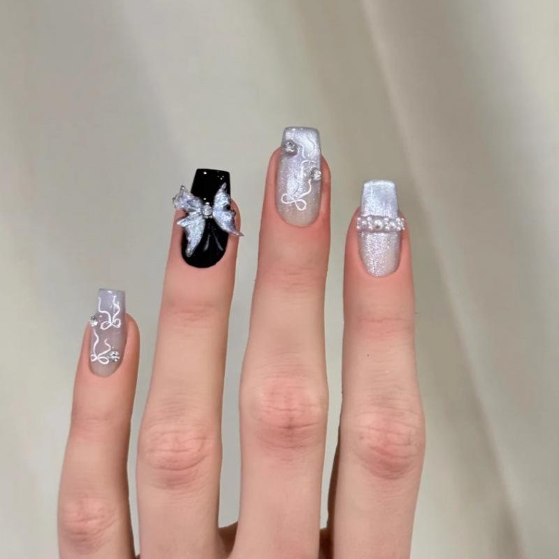 ・スタイル: 純色、復古、可愛い、猫眼、甘美、中国風、法式、辣妹、蛍光、爆閃、氷透、小清新、簡約、欧米、甘酷、軽奢風・款式: 長款、穿戴式・图案: 郁金香、卡通、柠檬、花朵、爱心、贝壳、蝴蝶结、星空、蝴蝶、棋盘格、星星