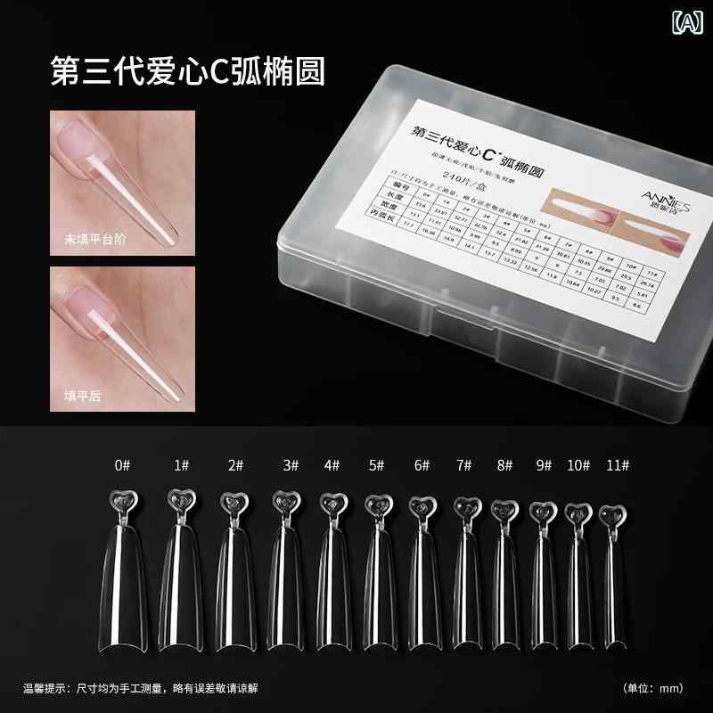 ・スタイル: 超薄無痕・款式: 長款、楕円型、透明甲片、長尖型・適用人群: 普通人群