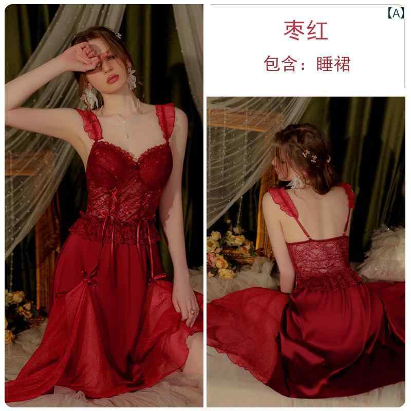 ・スタイル: 法式・カテゴリ: 吊帯・主な素材: 缎面類・ネックライン: V字領・袖丈: 無袖・スカート丈: 長丈・機能: 透気、快適・カラー展開: ダークレッド、ブラック・サイズ展開: M、L、均码