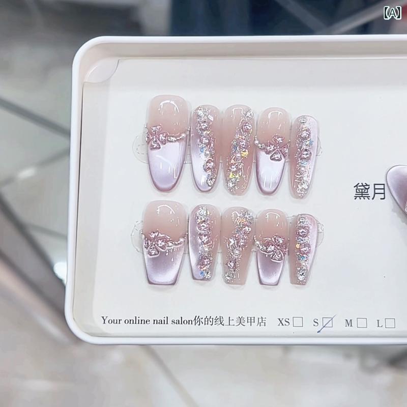 ・スタイル: 純色、猫眼、甜美、超薄無痕、冰透、簡約、腮紅甲・柄: 爱心、星空、星星・対象: 女士・サイズ展開: XS、S、M、L・カラー展開: 特小号 xs