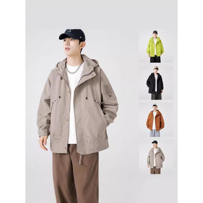 ・カテゴリ: ジャケット・スタイル: 韓国版・フィット: ゆったり・フード: あり・厚み: 普通・柄: 無地・対象年齢: 青年・主素材: ポリエステル100%・裏地素材: ポリエステル・カラー展開: カーキ、キャラメル、ブラック、蛍光グリー...