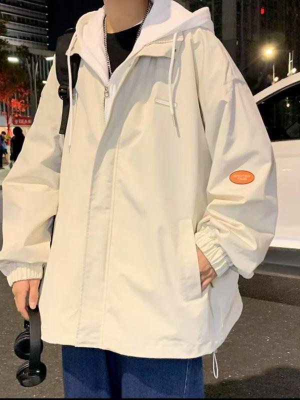 ・カテゴリ: ジャケット・スタイル: 学院風・機能: 防風・ネックライン: スタンドカラー・フィット: ルーズフィット・カラー: ブラック、ライトブルー、ベージュ・パターン: ソリッド・フード: あり・厚み: 普通・主な素材: ポリエステル...