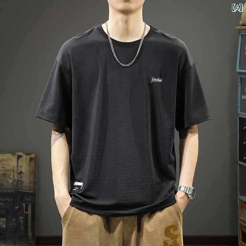 ・カテゴリ: Tシャツ・スタイル: カジュアル・主な素材: ポリエステル100%・柄: 無地・版型: ルーズフィット・袖丈: 短袖・ネックライン: クルーネック・フード: なし・厚み: 薄手・カラー展開: ブラック、グレー・サイズ展開: M...