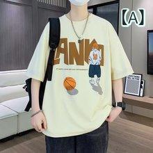 ・カテゴリ: Tシャツ・スタイル: 青春潮流・主な素材: 醋酯纤维81-90%・柄: 純色、印花・版型: 合体型・スタイル詳細: 套头・ネックライン: 圆领・袖丈: 短袖・袖型: 常规・厚み: 普通・カラー展開: 卡其色、深灰色、绿色、紫色...