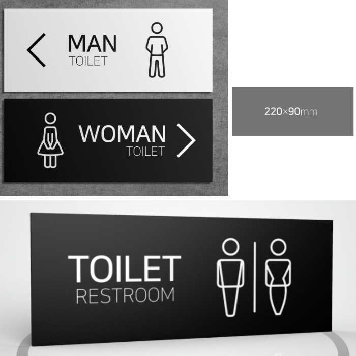 トイレ看板製作致します。 ショップ・事務所・カフェ・レストラン・美容室・スクールなど店舗に◎ 自宅のインテリアとしても♪ 【こちらはオーダー商品です】 下記注意事項をご了承の上ご購入をお願い致します。 ※ご注文日より約2週間前後でのお届けと...