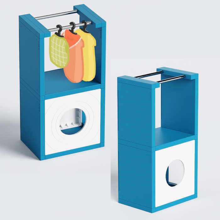 人気のキャットタワー　カラーボックスから洋服掛け出来る収納棚NEWデザインが新登場。サークルカバーは取り外し自由です。おしゃれなデザインでインテリアにも◎ 本棚・収納棚としても活用出来ます。組み立て簡単。分解後もコンパクトに収納で引っ越し時...