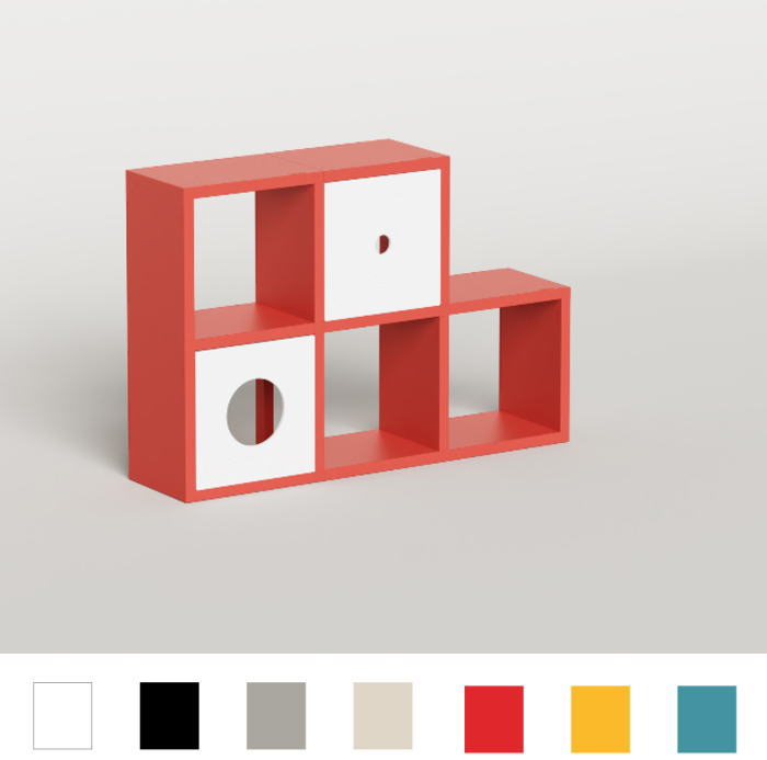 猫ちゃん喜ぶキャットタワー♪運動不足解消にも◎おしゃれなデザインでインテリアにも◎ 本棚・収納棚としても活用出来ます。組み立て簡単。分解後もコンパクトに収納で引っ越し時も楽々。 さっと拭けてお手入れも簡単。PP素材で水汚れにも強く洗い流せる...