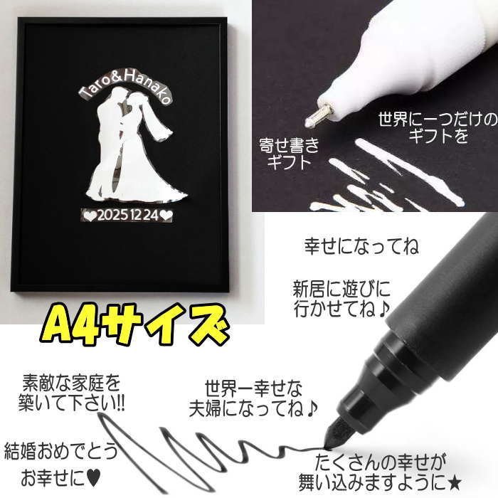 新郎新婦とゲストで作り上げる世界に一つだけのオリジナルゲストブック★ 二人の新しい門出をお祝いする、参加型ウェディングアイテム。 未完成の状態でウェルカムスペースに設置。来てくれたゲストから順に自由に名前やメッセージを書いてもらい、 結婚式...