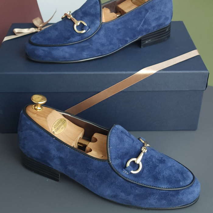 【カラー】ブルー 【サイズ】 24cm 24.5cm 25cm 25.5cm 26cm 26.5cm 27cm 27.5cm 28cm 28.5cm 29cm ヒール 3cm 足幅 (約)　通常　9cm〜10cm少し広げる10cm～11cm...