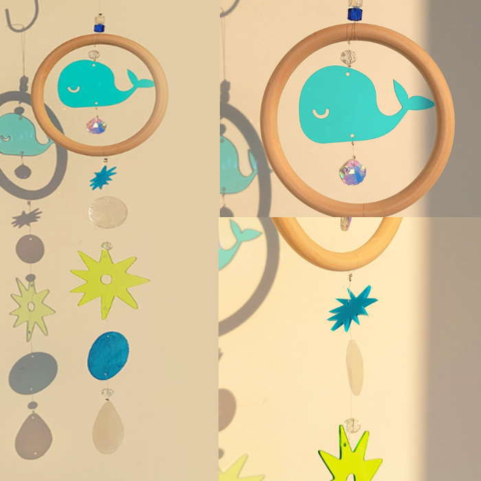 作って楽しい♪飾って綺麗★　アクリルの可愛いモービル DIY製品となっております。パーツをお届け★ご自分で好きなデザインで製作可能です。 イベント　ワークショップ企画などにも◎ 約35cm 予約製品の為　2週間前後でのお届けとなります。配送...