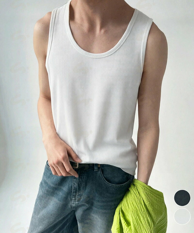 ■商品の特徴韓国風ノースリーブTシャツメンズ無地 ゆったりトップスおしゃれ 肩出しトップス男かっこいい服 リブカットソー 袖なし夏服シンプルなデザインが魅力のメンズ用ノースリーブタンクトップ。 ゆったりとしたシルエットで、リラックス感のある...