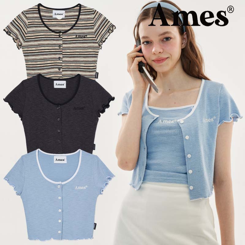 商品情報 モデル RIMPLE CROP CARDIGAN 色 BROWN(STRIPE), DARK BROWN, SKY BLUE (カラーは、モニターの仕様や解像度に応じて若干の違いがあることがあります。) 素材 POLYESTER ...