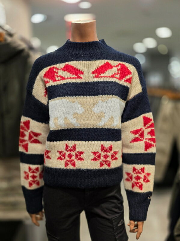 商品番号 W'S JACQUARD PULL-OVER KNIT - JP4KTF024 素材 POLYESTER 50% + NYLON 40% + WOOL 10% 注意事項 ●送料無料/関税別途発生についてご理解の上、ご注文お願いしま...
