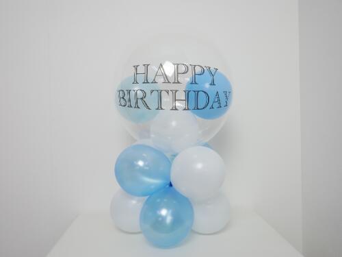 【商品説明】 『HAPPY BIRTHDAY』の文字が印字されたクリアバルーンにお好みのカラーのバルーンを入れたバースデーバルーンです。 浮かせるバルーンと合わせて飾るのもおススメです。 浮かせるバルーンはこちら 【お飾り頂ける期間】 1ヶ...