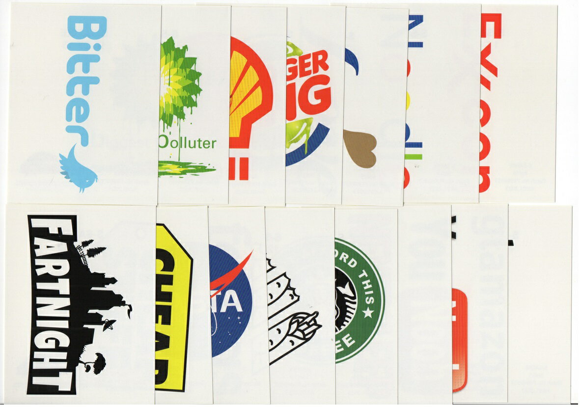 ◇サイズ: 約10.2cm × 7.6cm ◇素材: 紙製品（防水加工ではありません） ◇セット内容: 15枚アソートセット ◇送付方法: クリックポスト便 ◇商品詳細: デザイン: Noodle, Exx-con, You Noob, g...