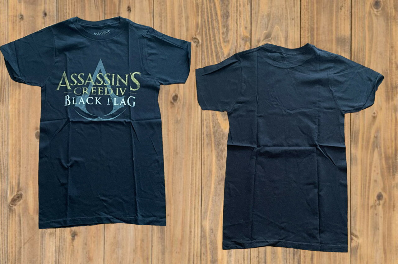 【商品名】 USA直輸入品 アサシン クリード メンズ Tシャツ 【商品詳細】 ◇表示サイズ: Men's S（身丈68cm、身幅45cm、袖丈18cm、肩幅39cm） ◇カラー: BLACK ◇素材: 100％COTTON ◇生産国: M...