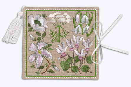 商 品 詳 細 技法 クロスステッチ サイズ 約 12 x 12 cm（余白を含む出来上がりサイズ） 布 ?tamine de lin naturel 12 fils/cm（リネン） 内容 DMC刺しゅう糸/刺繍布/針/チャート デザイナー...