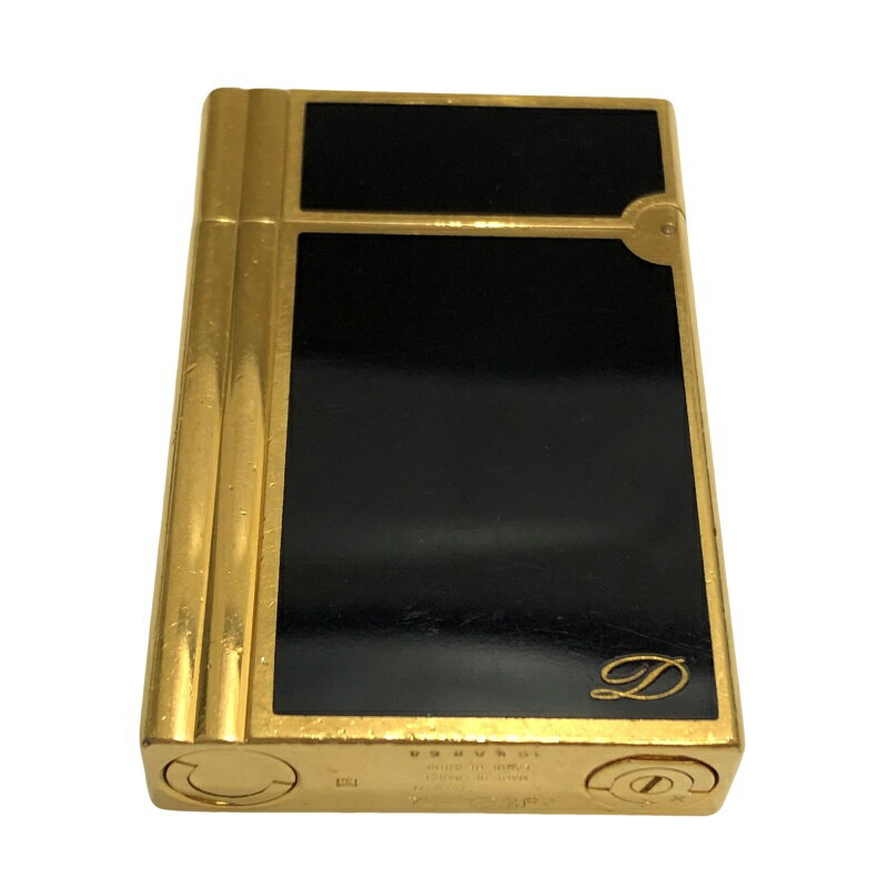 S.T.Dupont エステーデュポン ガスライター ゴールド×ブラック フランス製 着火確認済 【中古】 22602K116 品　名 ガスライター ギャッツビー メーカー S.T.Dupont エステーデュポン カラー ゴールド×ブラック...