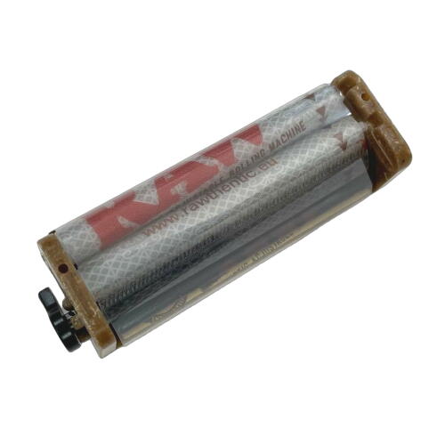 自分で巻く楽しさ！節煙にもなります♪RAW ロー 70mm シングルローリングマシーン レバー付き 手巻きタバコ用シングルローリングマシーン。環境に優しいヘンププラスチック、スペアベルト1枚付き。 こだわりのブランドRAWの巻き心地をご堪能...