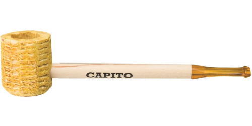 カピート コーンパイプ 48902 ちょっと一服シャグパイプ 手巻きサイズ1本分が入る(0.6g～1.0g) サイズ:全長約130mm×火皿径約14mm 吸い口はプラスチック カピート・コーンパイプは素材の特性上、火皿が黒く焦げます。 火皿...