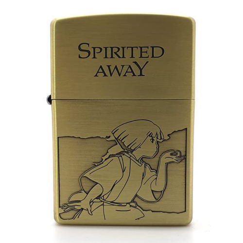 スタジオジブリ 千と千尋の神隠し ハク ハクリュウ ZIPPO ジッポー ジッポライター ■アンティークゴールド ■ジッポー社紙箱　保証書同梱 ■レギュラーモデル ■真鍮古美仕上げ エッチング加工 ▼こちらの商品はユニットのみ名入れができま...