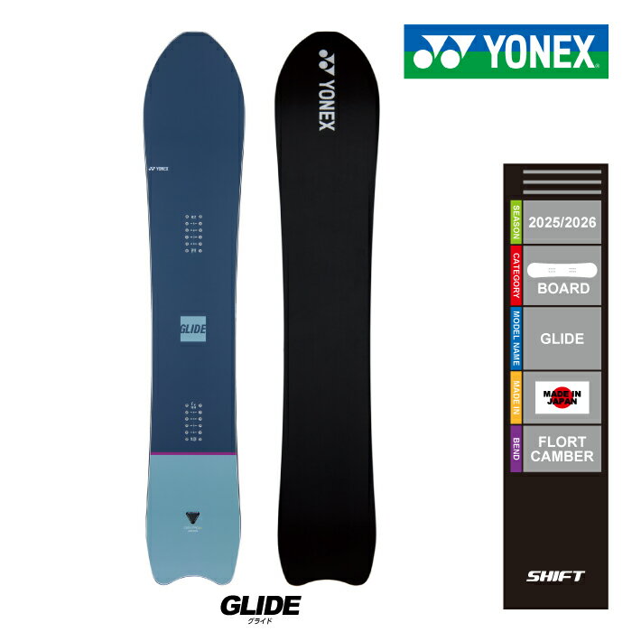 ↑ 当店の最新情報をCHECK！ ■ GLIDE パウダーもカービングもファン＆スタイリッシュに ノーズ部をさらに軽量化した新構造と新たなテール形状を採用。取り回しの良さがさらに向上。パウダーを楽にクルージングする浮力と、地形遊びやゲレンデ...
