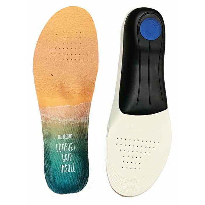 プレミアム コンフォート グリップ インソール ビーチ THE PREMIUM COMFORT GRIP INSOLE Beach 中敷 「The premium comfort grip insole」は基本的な機能を搭載し、シンプルでベ...